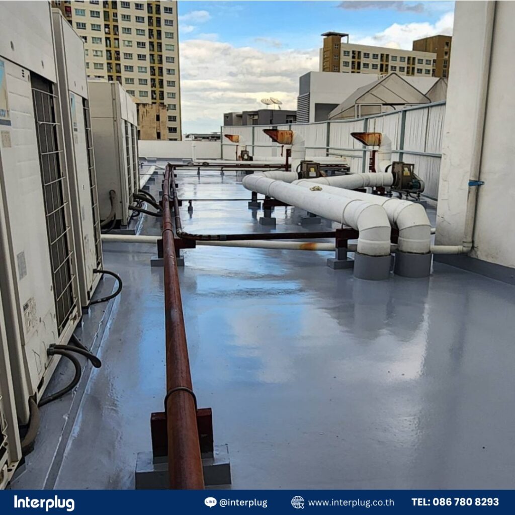 บริการเคลือบกันซึมดาดฟ้าด้วยระบบ PU (พียู) คุณภาพสูง – Interplug